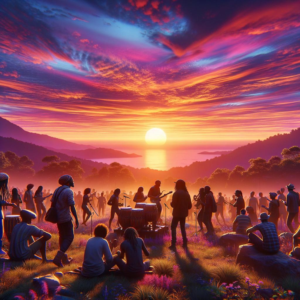 Sunset Reggae Jam (paradise mix) by @tcman | Suno