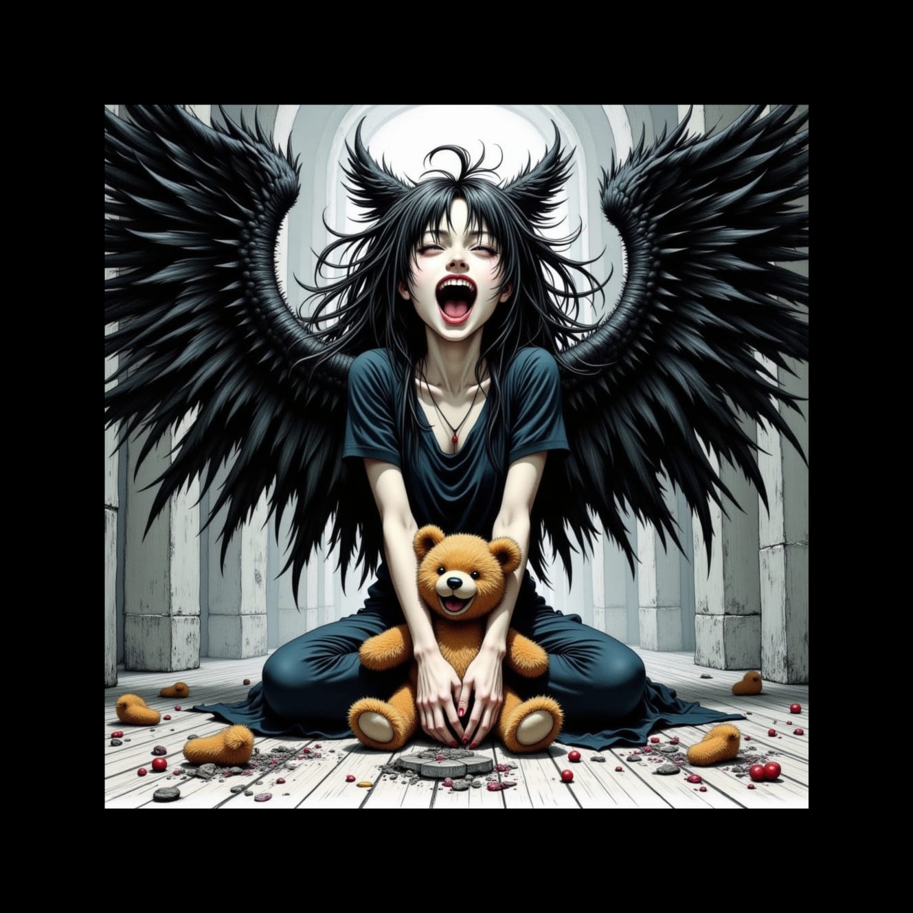Midnight Wings & Teddy’s Grin by Dark Angel Nyx | Suno