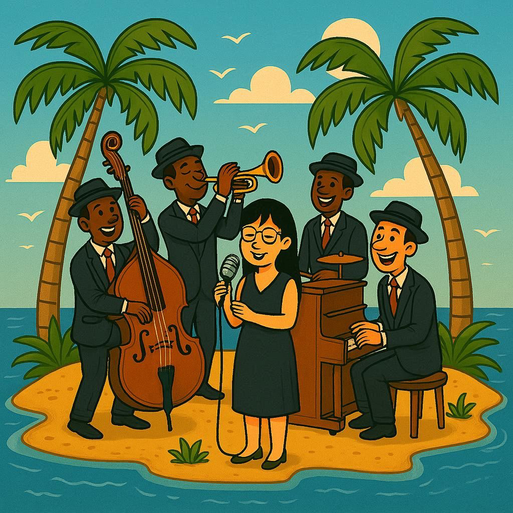 little island (Jazz Cover) by Four Leaf Clover | Suno