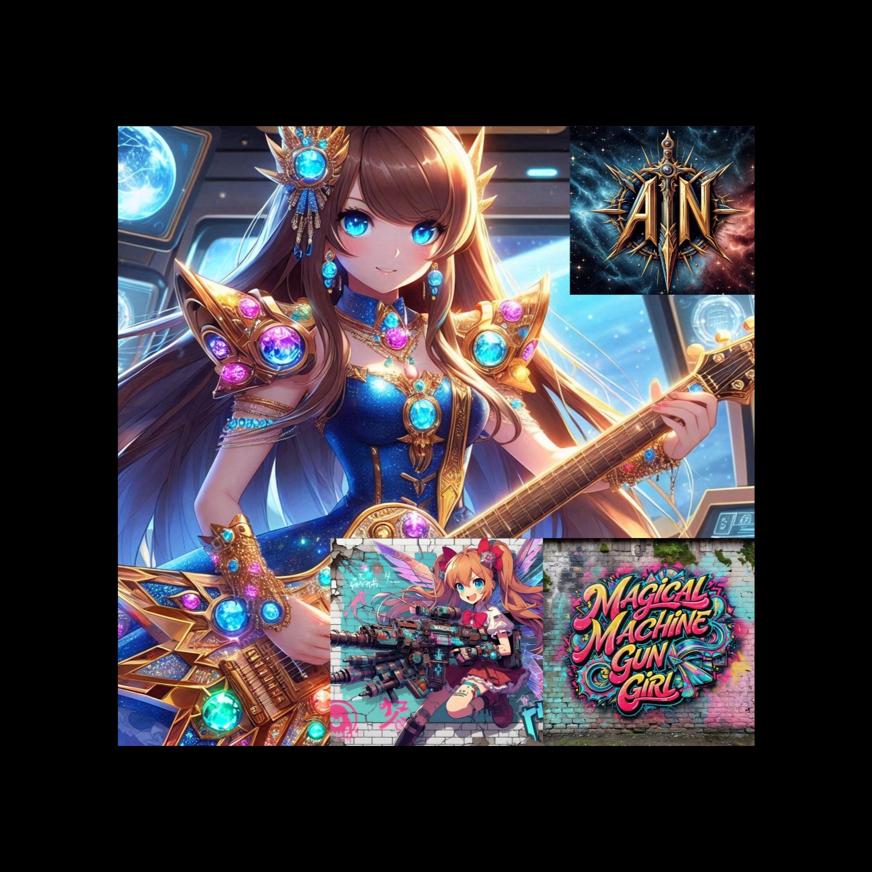 Machine Gun Magic Girl! by Captain Starblaster | Suno