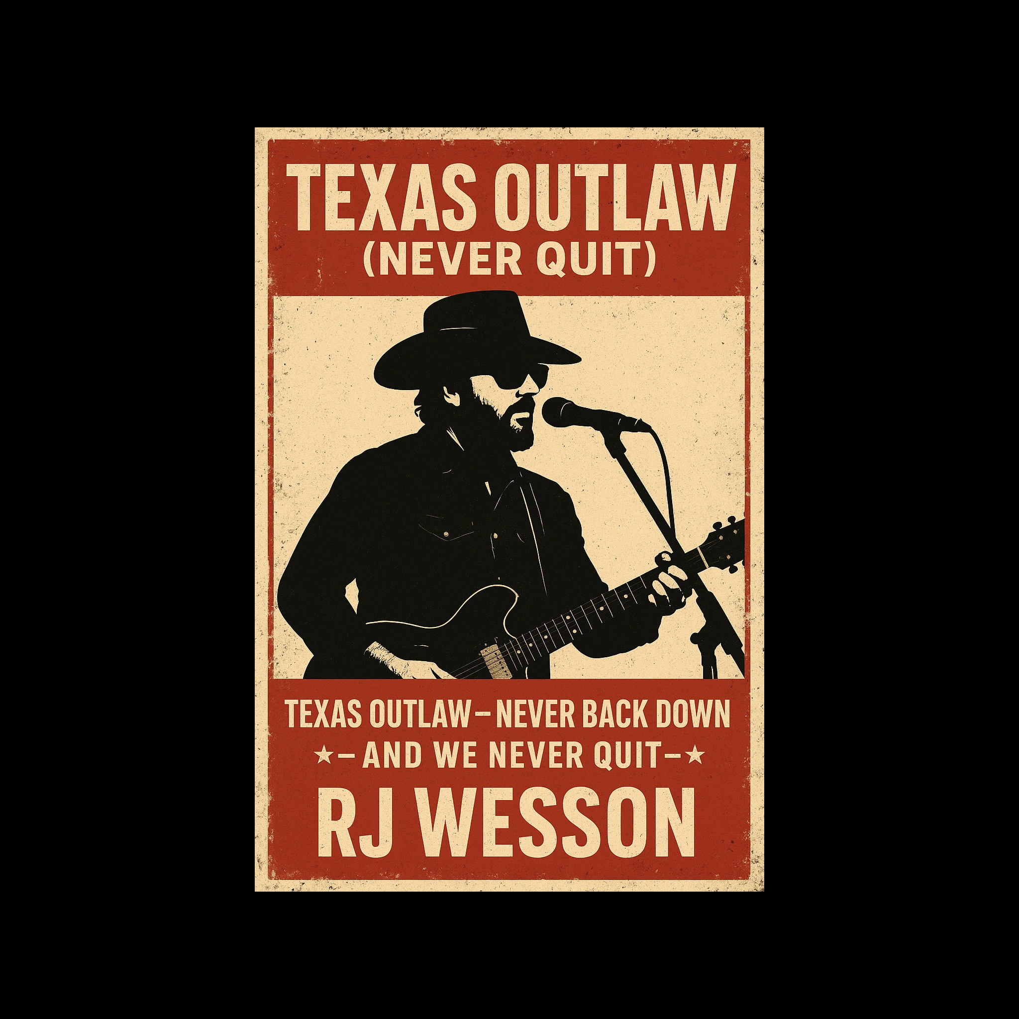 Texas Outlaws (Never Quits) by RJ Wesson Song Writer | Suno