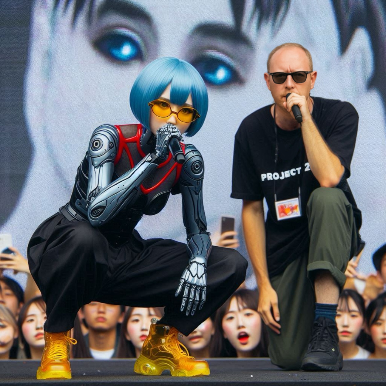 Nerd Alert - Rei ft. Project (Live from Osaka) by Project_2501 | Suno