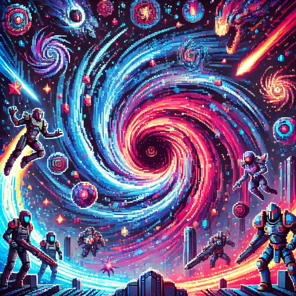 A Pixel Vortex by @strudelduhn | Suno