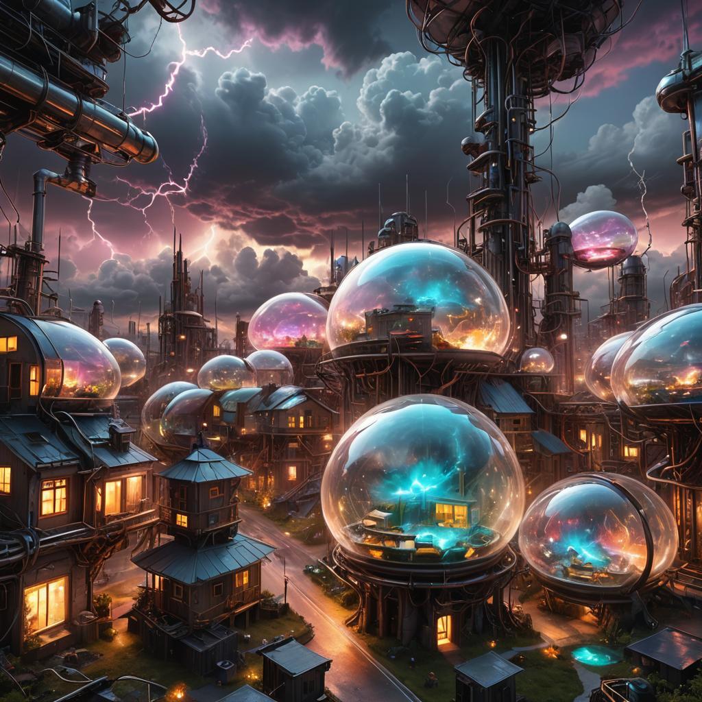 They bring their homes - math metal by Ohm | Suno