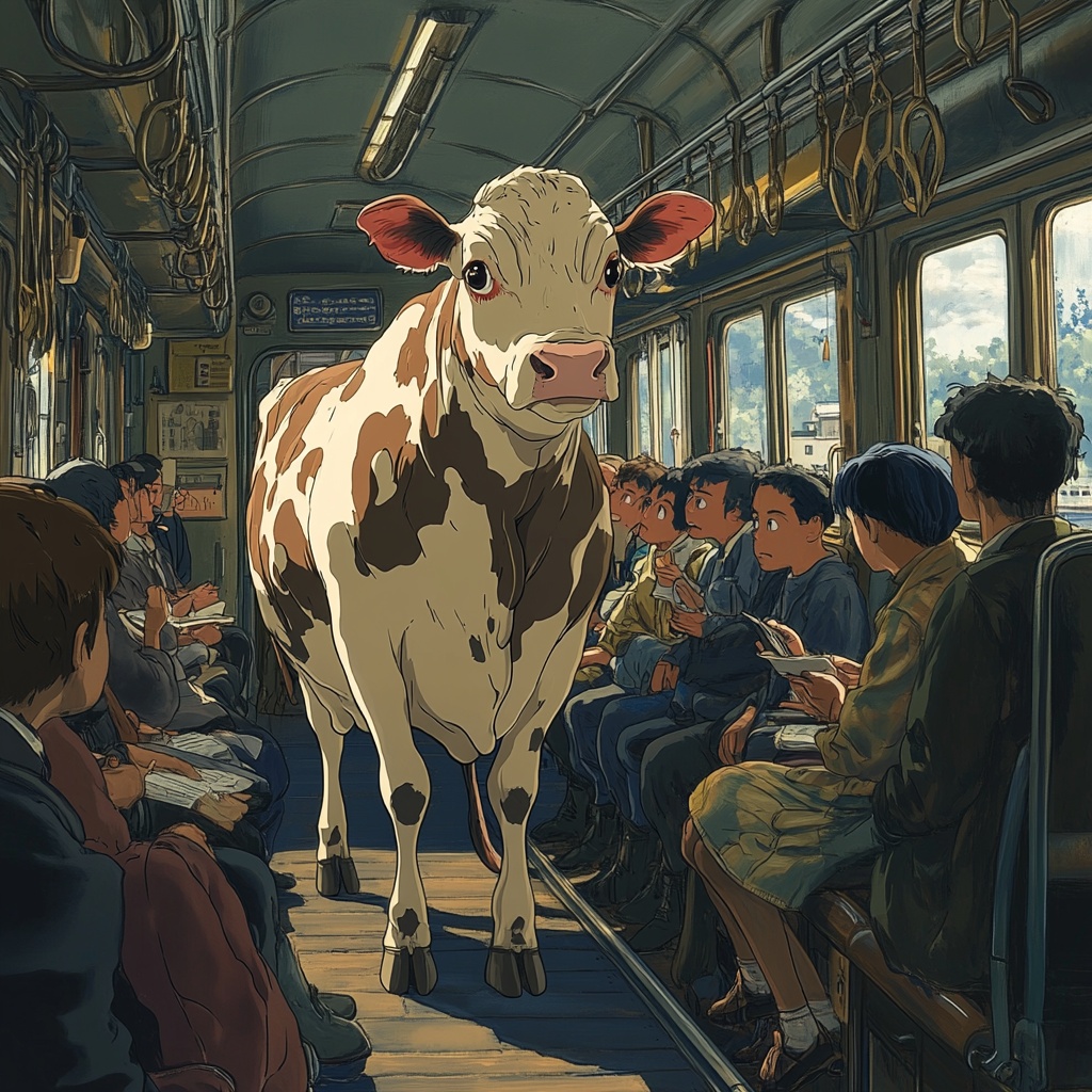 Cow on a Train by Stei Camel 🐪 | Suno
