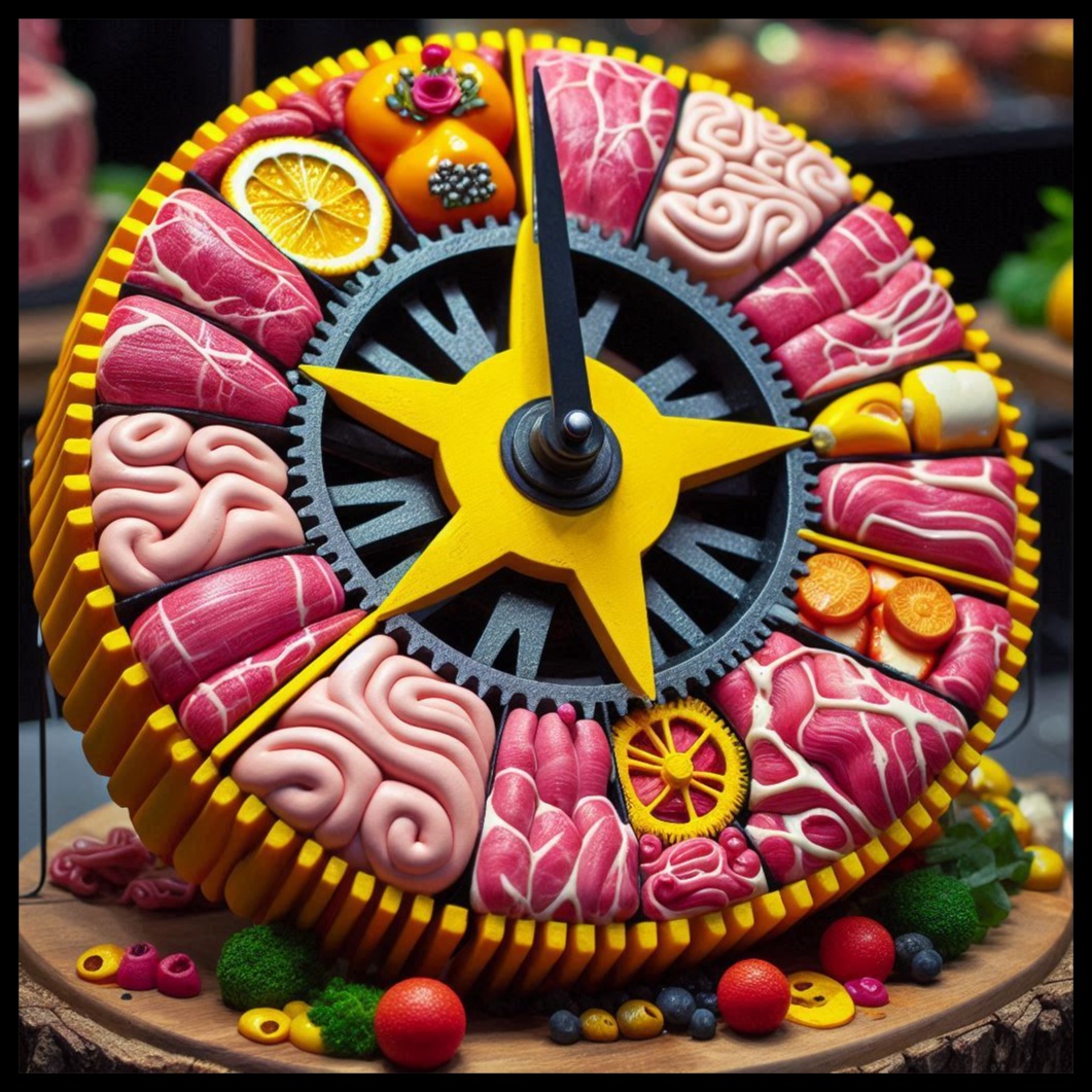 Gear wheel made of meat by @deepshitgermany | Suno