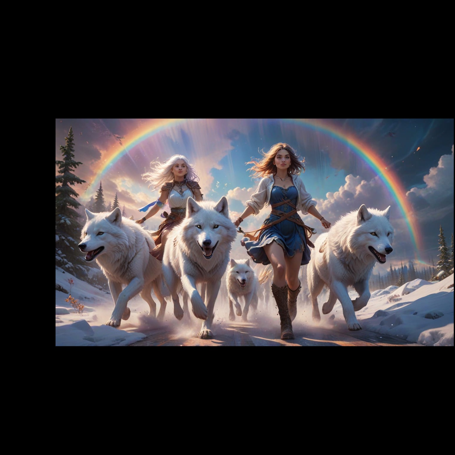 Aurora Wolves by Dark Angel Nyx | Suno