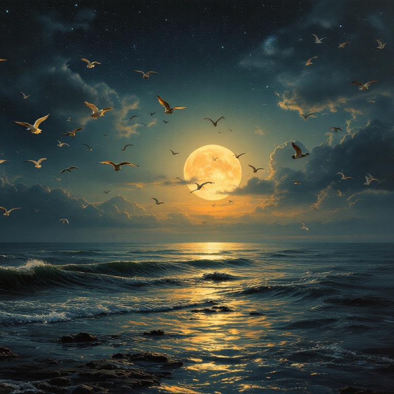 Bird ocean by AMB - AIxperimental music brAIn | Suno