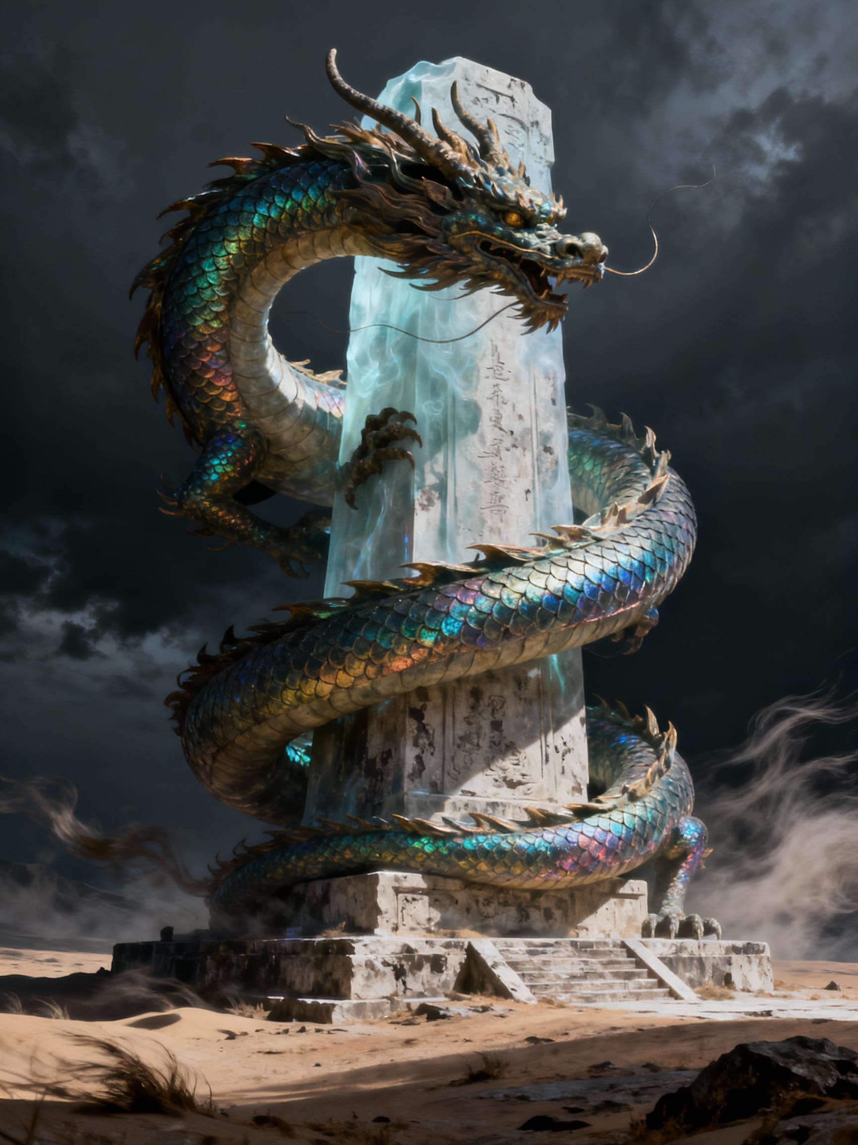 The Dragon and the Monument by Dark Angel Nyx | Suno