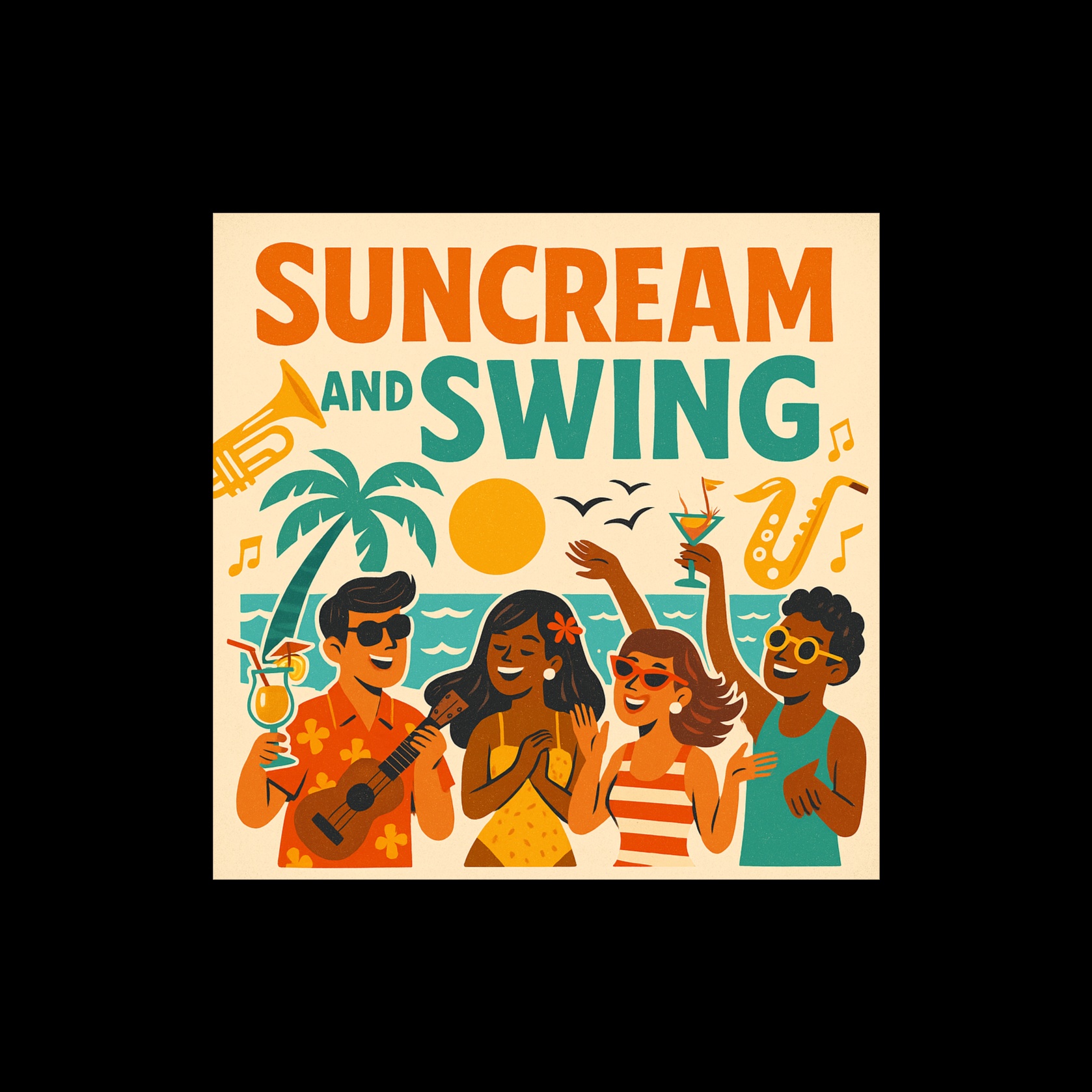 Suncream and Swing by Fox Grey (chill, EDM, jazz, swing music) | Suno