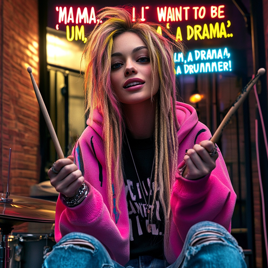 Mama, I Want to Be a Drama (Um, a Drummer!) by Alex Curly | Suno