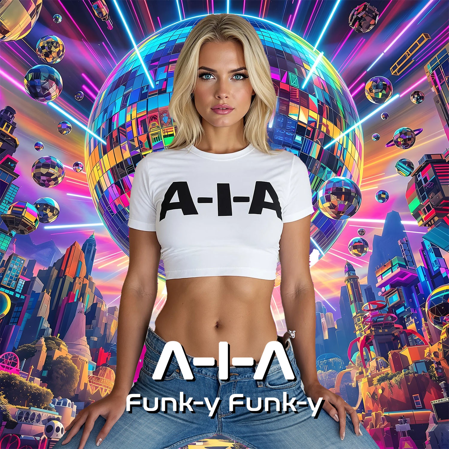 [Funky] [01] | Funky Girl in a Funky World - A-I-A - 🇺🇸 by Artificial Intelligence Artist | Suno