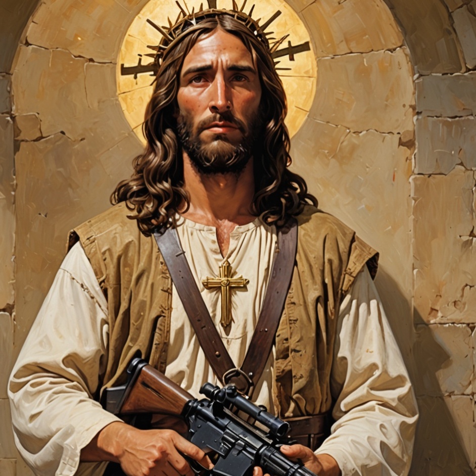 MACHINE GUN JESUS by The C. I. Kid | Suno