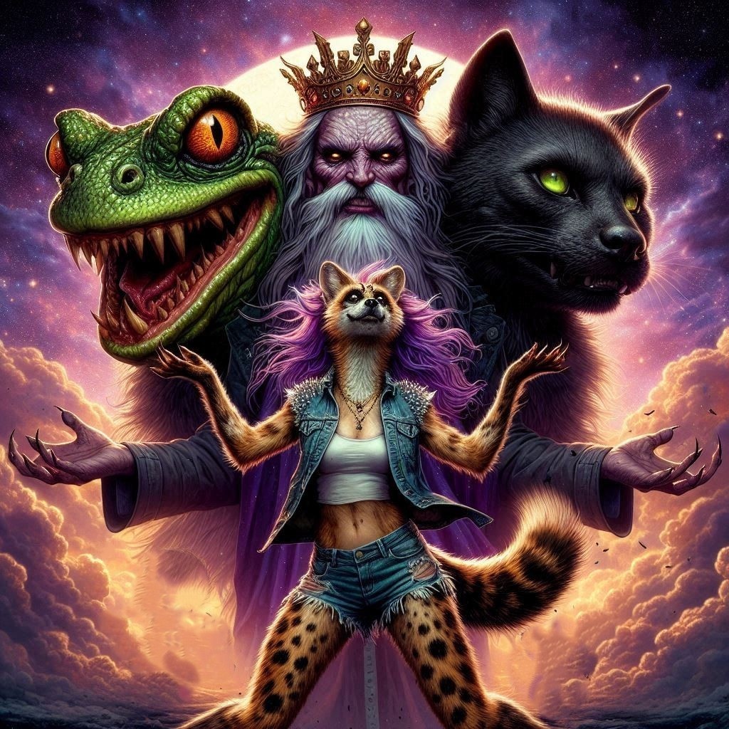 Three Demon Crowns for Scuzzy by Marduk | Suno