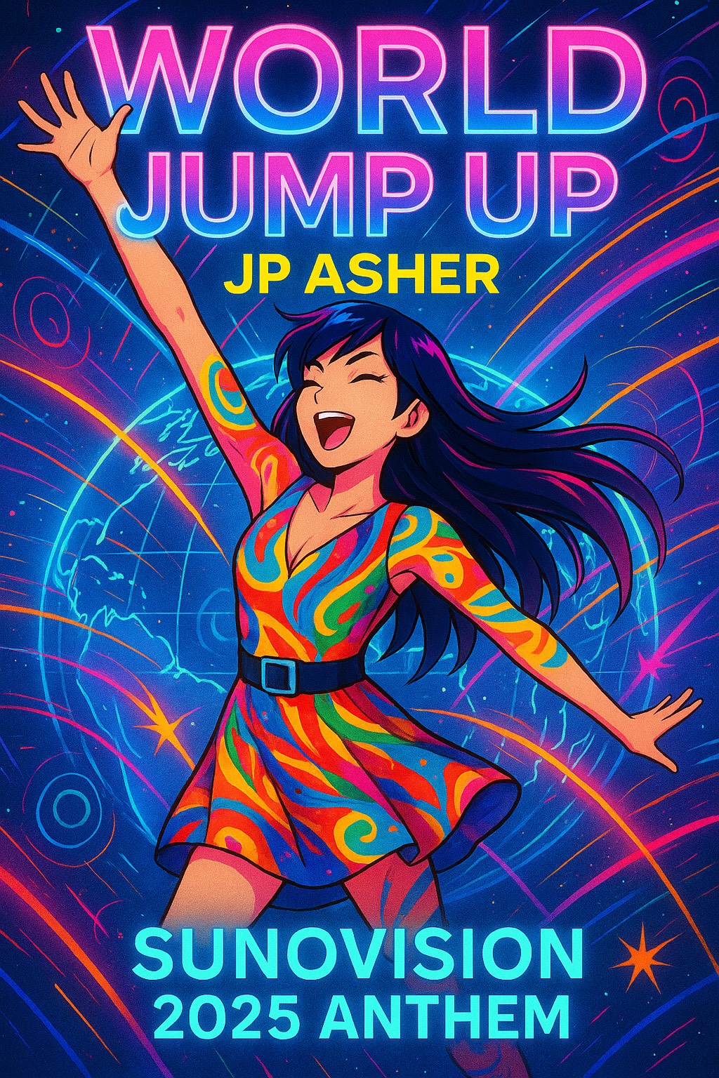 🌍 World Jump Up (#Sunovision2025 anthem contest entry) by JP Asher | Suno