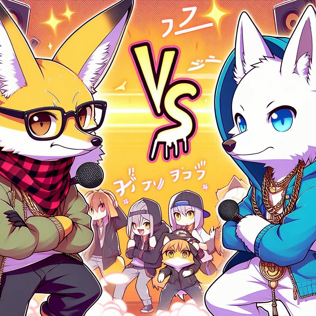 Fennec Fox vs. Arctic Fox by Tiger__ | Suno