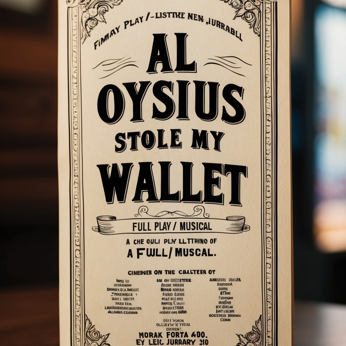 Al Oysius Stole My Wallet by Al Oysius | Suno