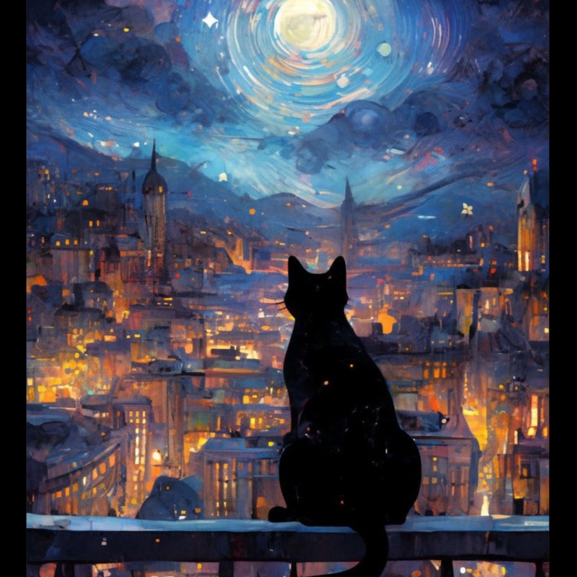 Midnight Cat [SSC3, France] by K İ N Y X ♪ | Suno