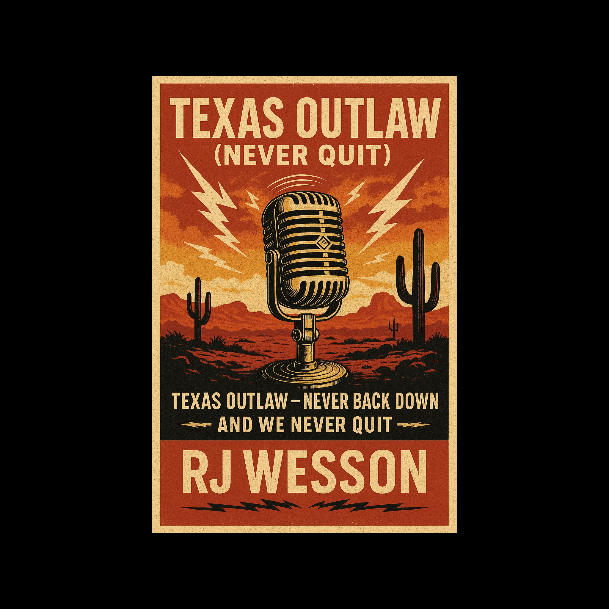 RADIO AD "Texas Outlaws (Never Quit)" by RJWesson Songwriter | Suno
