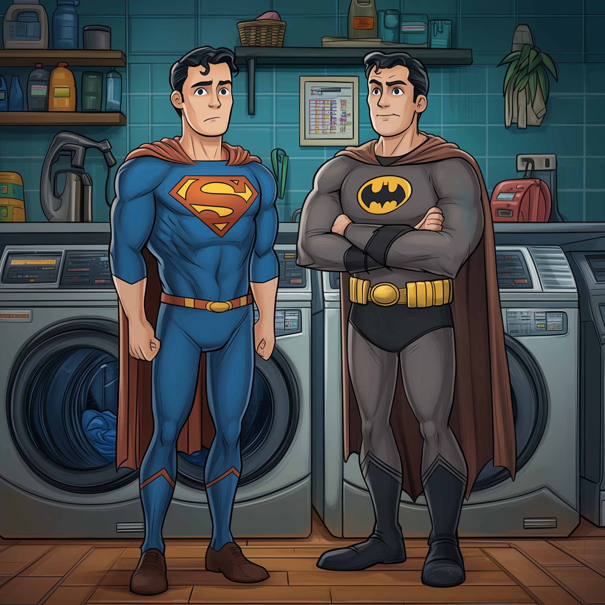 Superhero Laundry Day by AImproviser | Suno