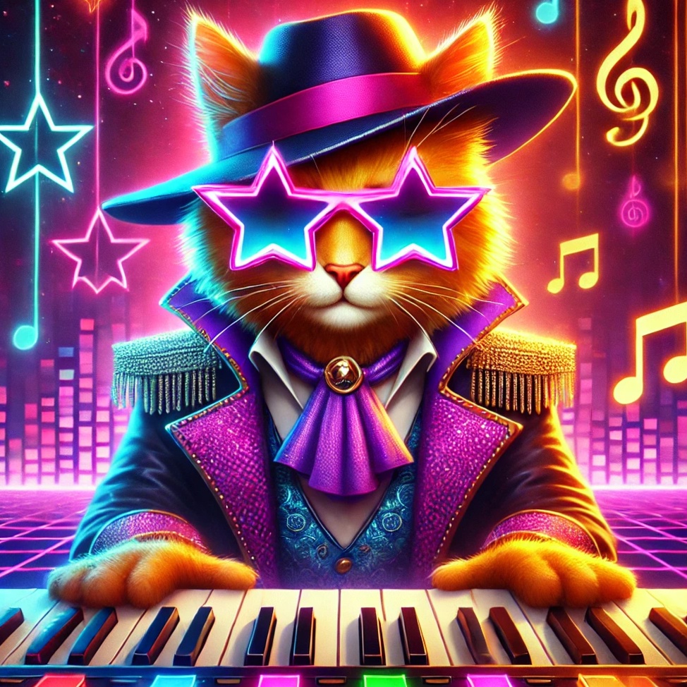 Cat Overlord the Synthpop-King (1k Youtube Special) by Feline Music | Suno