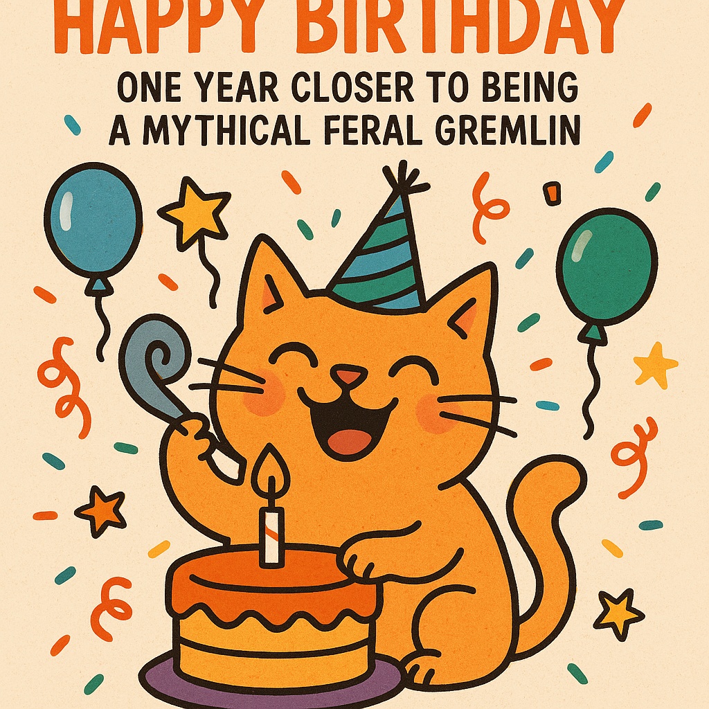 ONE YEAR CLOSER TO BEING A MYTHICAL FERAL GREMLIN by Tiger__ | Suno