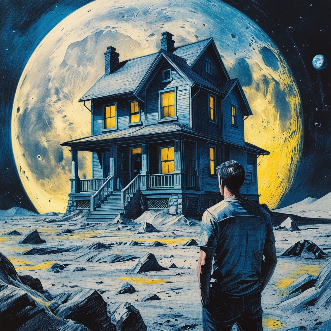 A house on the moon by @hanumangr | Suno