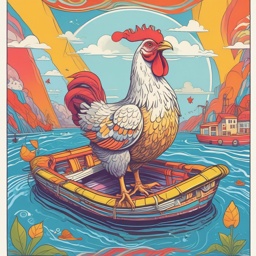 chicken on a raft by Cameo | Suno