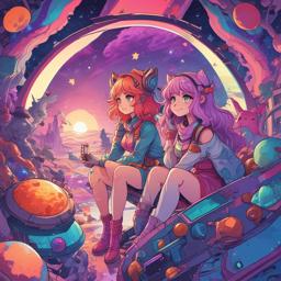 Catgirls in Space by @crimemime | Suno