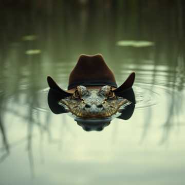 Cowboy and the Gator by @contentcompactdisco | Suno