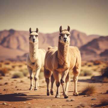 To venner på et eventyr med lamaer by @undulatingbreakbeat1544 | Suno