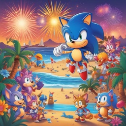 Sonic and Crew's Summer Solstice by PrincessPandaAI | Suno