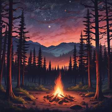 "Rest by the Campfire'' by NonStopAmbient902 | Suno