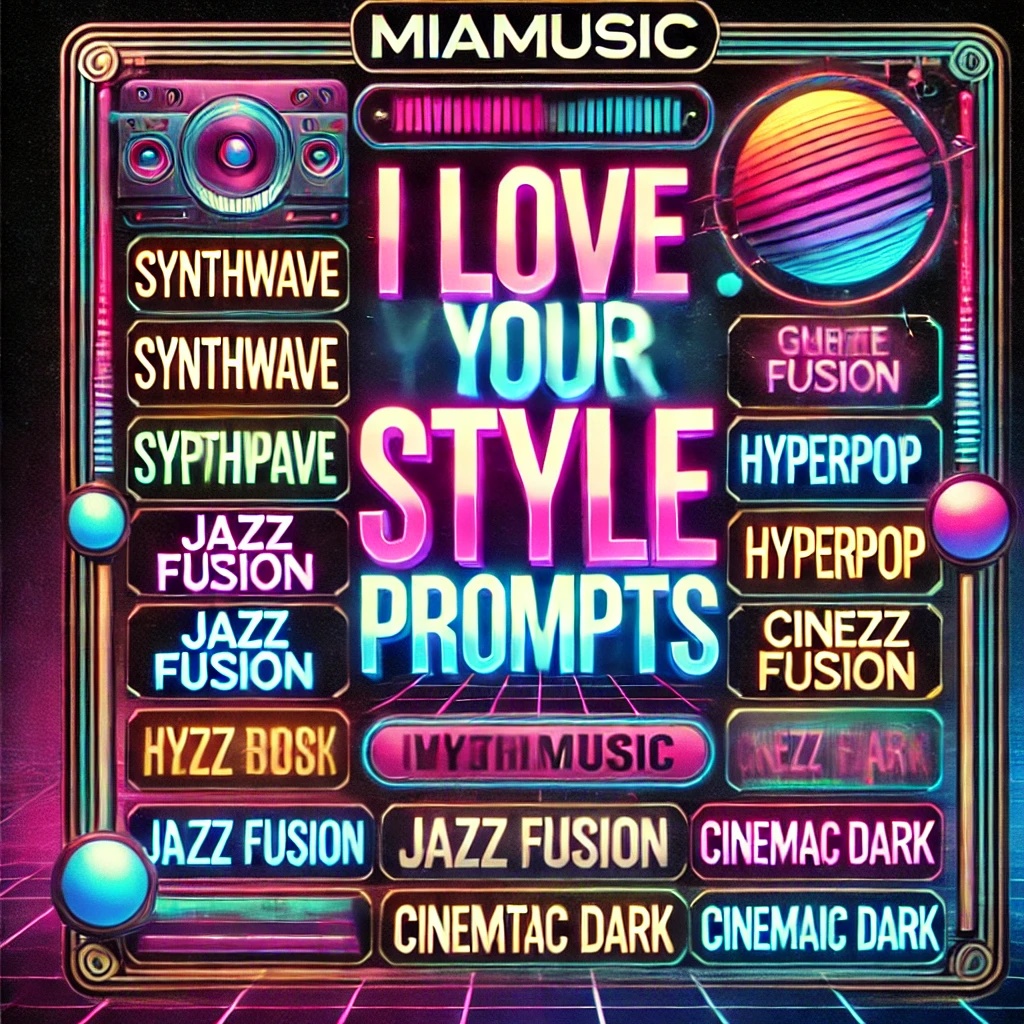 I love your style (prompts) by Miamusic | Suno