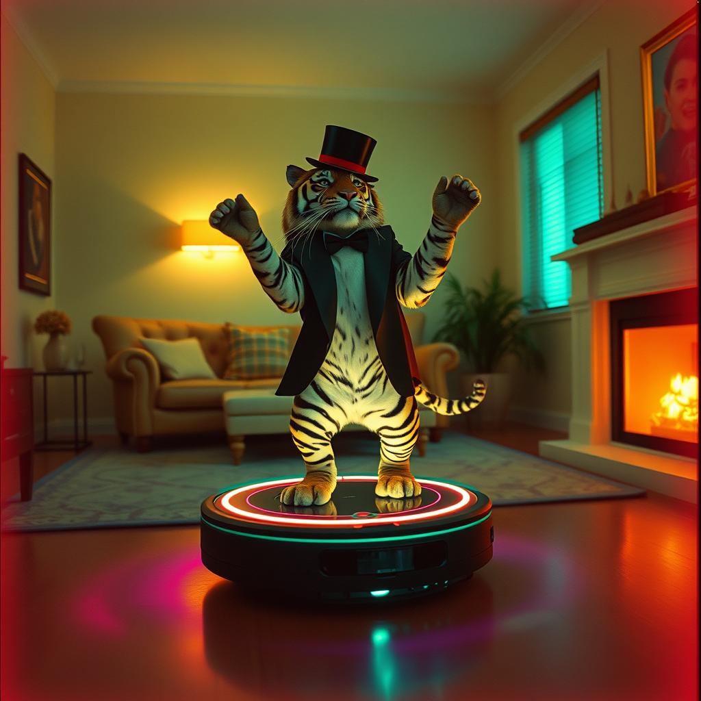 The Tiger on the Roomba (Remaster) by Tiger__ | Suno