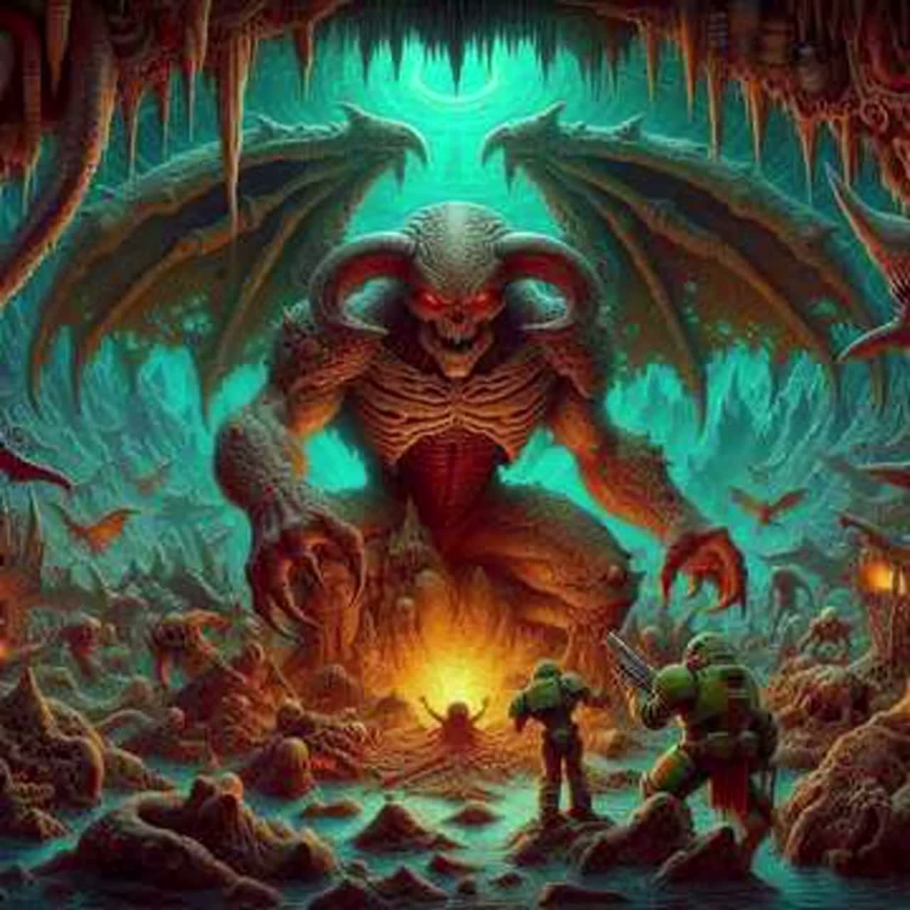 Leviathan's Grotto - DOOM (Remastered) by PhantasmM | Suno